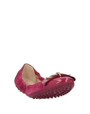 TOD'S Leather Ballet Flats - Purple