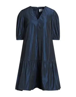 VIOLANTI Mini Trapeze Dress - Midnight Blue