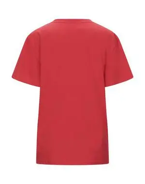 Alberta Ferretti Organic Cotton T-shirt With Sequin Detail - Red