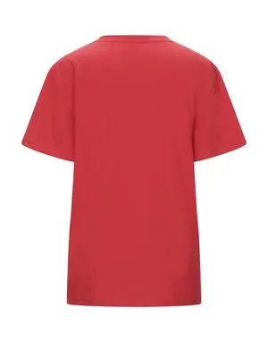 Alberta Ferretti Organic Cotton T-shirt With Sequin Detail - Red