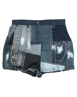 Women's Patchwork Denim Shorts