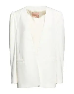 TWINSET Single-breasted Blazer - White