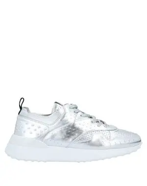 TOD'S Leather Low-top Sneakers - Silver