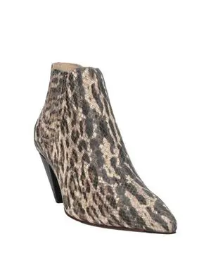 TOD'S Ankle Boots In Leather With Snakeskin Print