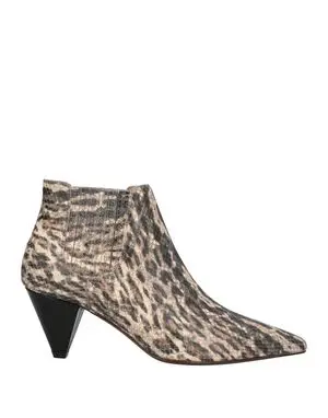 TOD'S Ankle Boots In Leather With Snakeskin Print