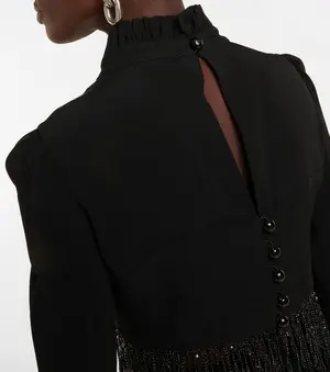 Rabanne Embellished Crop Top