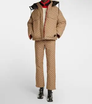 Gucci Gg Canvas Puffer Jacket - Neutrals