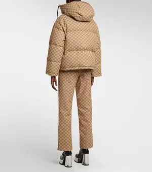 Gucci Gg Canvas Puffer Jacket - Neutrals