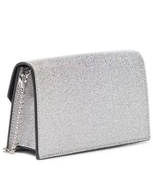 CHRISTIAN LOUBOUTIN Loubi54 Glitter Leather Clutch