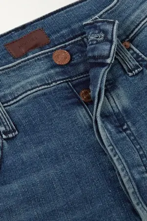 MOTHER The Tomcat Hover High-rise Straight Leg Jeans - Blue