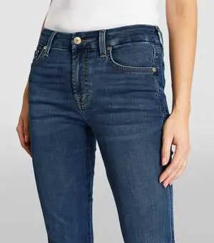 7 For All Mankind The Straight Bair High-rise Jeans