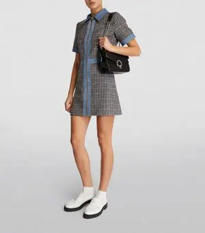 Sandro Check Mary Mini Dress