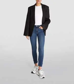 7 FOR ALL MANKIND Bair High-rise Ankle Skinny Jeans