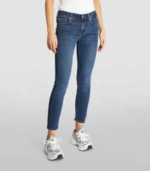 7 For All Mankind Bair High-rise Ankle Skinny Jeans
