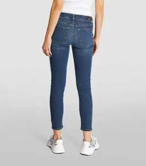 7 For All Mankind Bair High-rise Ankle Skinny Jeans