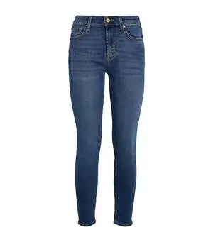 7 FOR ALL MANKIND Bair High-rise Ankle Skinny Jeans