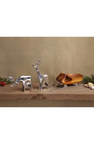 NAMBE Sleigh & Reindeer Figurines
