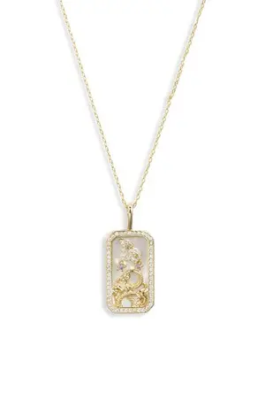 Melinda Maria Melinda Maria Zodiac Pendant Necklace Goldapricorn