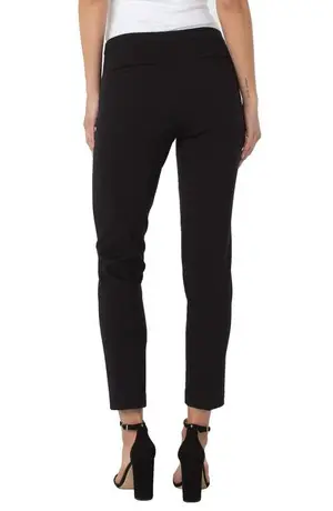 LIVERPOOL Kayla Pull-on Slim Ponte Trousers - Black