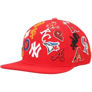 PRO STANDARD Mlb Pro League Wool Snapback Hat - Red