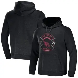 NFL X DARIUS RUCKER Collection Fanatics Arizona Cardinals Radar Pullover Hoodie - Heather Charcoal