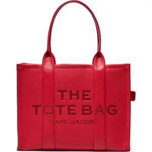 Marc Jacobs Leather Tote - True Red