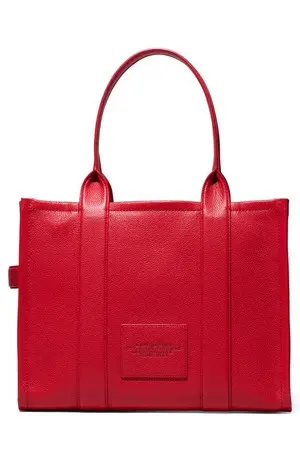 Marc Jacobs Leather Tote - True Red