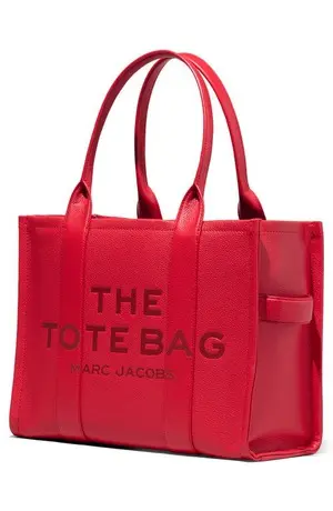 Marc Jacobs Leather Tote - True Red