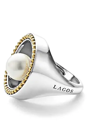 Lagos Pearl Circle Ring