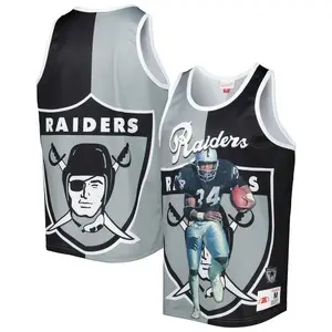 Mitchell & Ness Bo Jackson /silver Las Vegas Raiders Retired Player Graphic Tank Top - Black