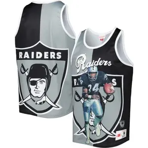 Mitchell & Ness Bo Jackson /silver Las Vegas Raiders Retired Player Graphic Tank Top - Black