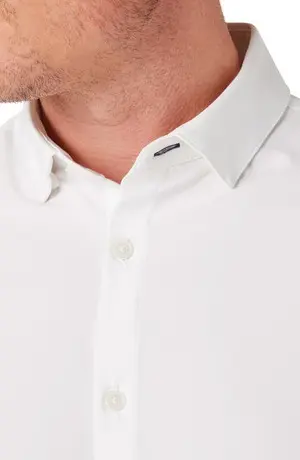 Mizzen+main Leeward Solid No-tuck Button-up Shirt - White