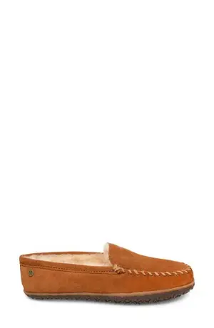 Minnetonka Tobie Water-resistant Shearling-lined Slippers - Brown