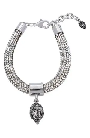 Kurt Geiger Pavé Rope Pendant Bracelet - Crystal