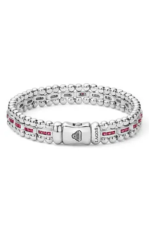 Lagos Caviar Spark Link Bracelet - Silver
