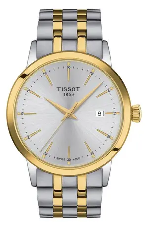 TISSOT Classic Dream Bracelet Watch - Grey/yellow Gold