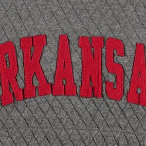 PRESSBOX Arkansas Razorbacks Moose Quilted Pullover Sweatshirt