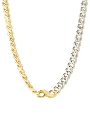 Ettika Mixed Finish Chain Necklace
