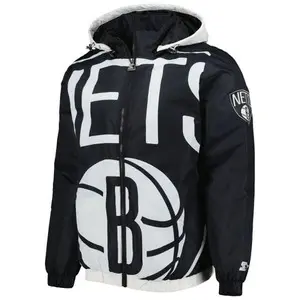 STARTER Brooklyn Nets The Triple Double Full-zip Hoodie Jacket