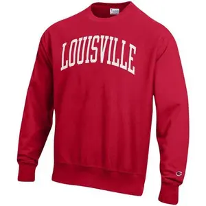 Champion Louisville Cardinals Arch Reverse Weave Pullover Sweatshirt