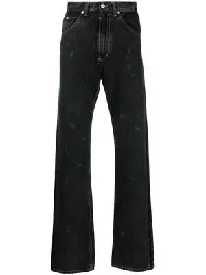 Maison Margiela Black Wash Jeans For Men