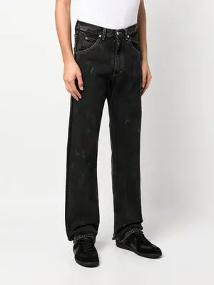 MAISON MARGIELA Paint Splatter Straight-leg Jeans
