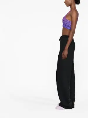 Off-White Two-tone Gradient-effect Crop Top