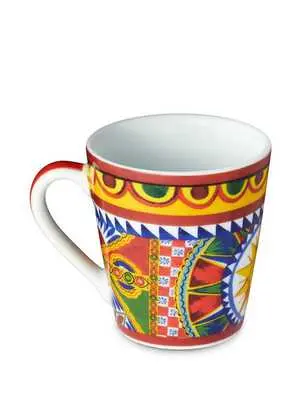 Dolce & Gabbana Graphic Porcelain Mug - Red