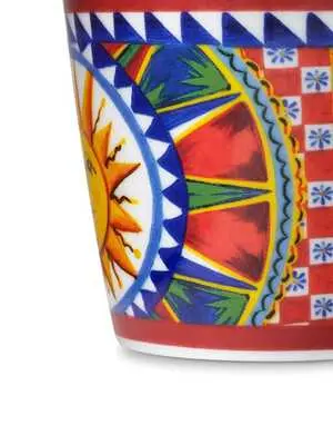 Dolce & Gabbana Graphic Porcelain Mug - Red