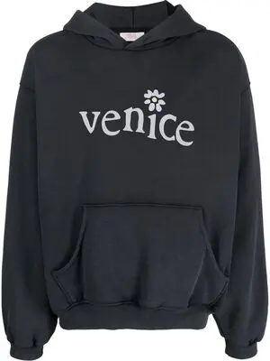 ERL Cotton Blend Fleece Hoodie
