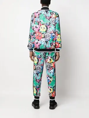 Philipp Plein Cartoon-print Tracksuit - Black