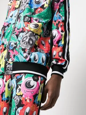 Philipp Plein Cartoon-print Tracksuit - Black