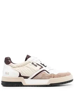 Rhude Logo-patch Sneakers - White