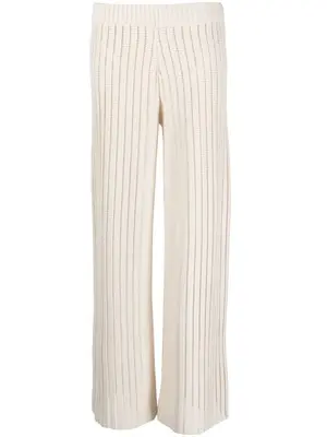 Fabiana Filippi Ribbed Wide-leg Trousers